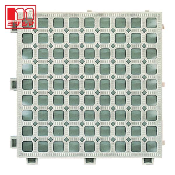 ミヅシマ ジョイントスノコ|特長:耐候性に優れた低コストマットです。 防炎適合品です。 防炎性能登録番号(EO2100291)。