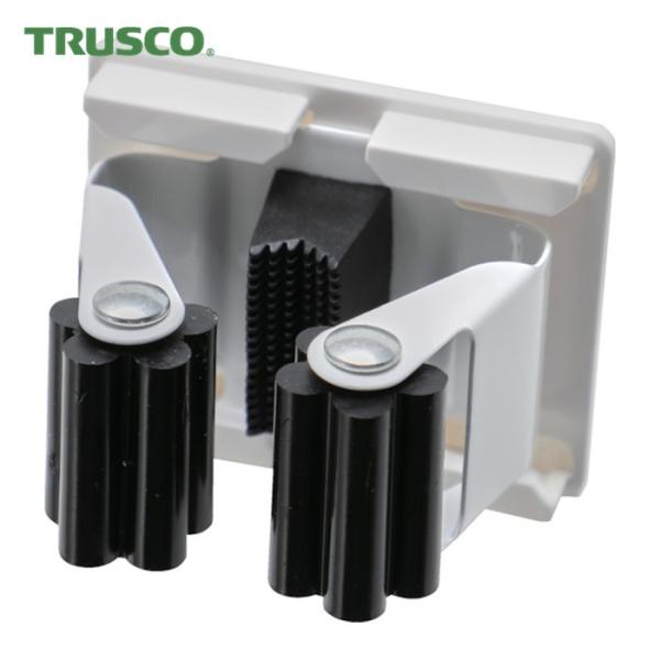 特長●ほうきやモップなどの柄の部分を押し込むだけでしっかり固定し、キチンと整理できます。用途●モップ、ほうきなどの壁掛け収納。