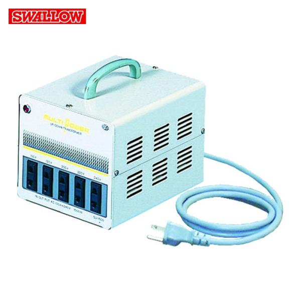 スワロー 変圧器|特長:国内の製品を海外で、あるいは海外の製品を国内で使用できる海外・国内兼用型トランスです。 入力電圧切替装置付です。