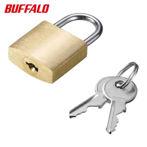 BUFFALO PCセキュリティ用品|特長:盗難防止用の南京錠です。 スロットパーツやワイヤーと組合わせてパソコンなどを盗難から守ります。 保管、管理に便利なマスターキー仕様です。