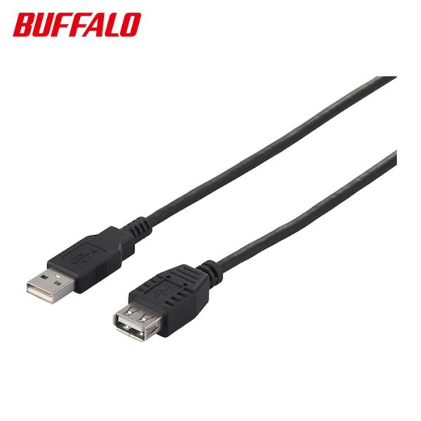 BUFFALO USBケーブル|特長:離れたパソコンとプリンター、ハードディスクをつなぎます。 USB2。 0延長ケーブルです。