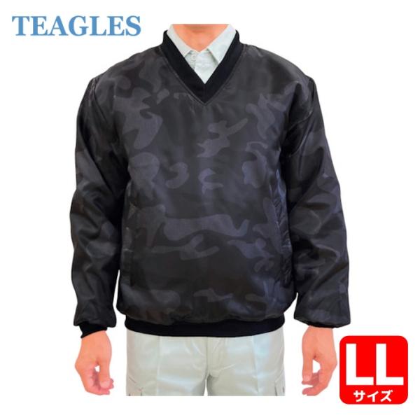TEAGLES 防寒ジャケット|特長:身頃裏地は保温性の高い中綿キルティング仕様となっています。 袖部はキルトなしとなっていますので動きやすさ抜群です。 撥水加工が施してあります。
