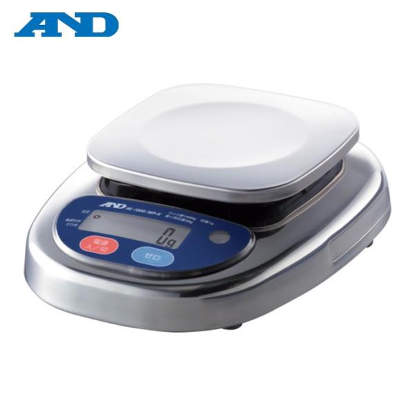 A&amp;D 防じん・防水型デジタルはかり|特長:容器保護等級IP65で、本体に水をかけて洗浄可能なステンレスボディーです。 (水没は避けてください。 )・精度等級:3級・検定を取得して出荷いたします。