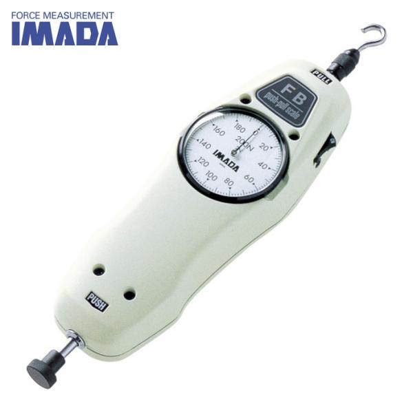 IMADA テンションゲージ|特長:引張り、圧縮測定が簡単に測定可能です。 アタッチメントは6点付属しています。 シンプルな操作で手にフィットするデザインです。