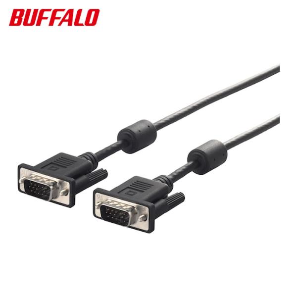 BUFFALO ディスプレイケーブル|特長:HD・D・sub(15ピン)のディスプレイケーブルです。 直径約4。 5mmの極細ケーブルで取り回しラクラクです。