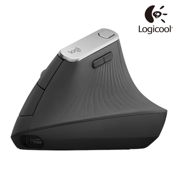 Logicool マウス|特長:人間工学を融合したMX高性能エルゴノミックマウスです。 縦型による腕にかかる筋緊張を10%軽減、手の動きを1/4にカット、自然なグリップ位置を確保します。