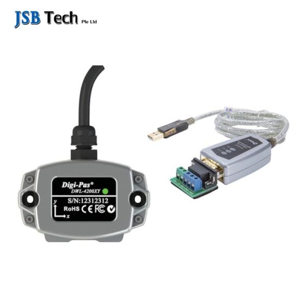 JSBTECH 勾配計|特長:2軸傾斜角同時測定、水平面角度・勾配測定、振動測定、ロギング、分析機能を備えており、リアルタイムでの精密データ収集が可能なため、データ分析やレポートなどに最適です。 Digi・Pas 2軸傾斜センサーのシステム...