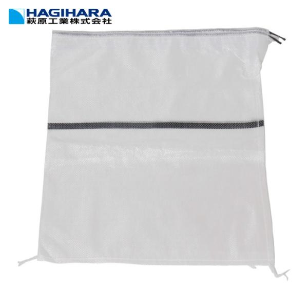 萩原 土のう|特長:収納に便利で1枚ずつ取り出しやすい箱タイプです。 再生原料60%以上使用したエコマーク取得製品です。 砂を入れると25kgとなることを示すブラックラインが標準で入っています。