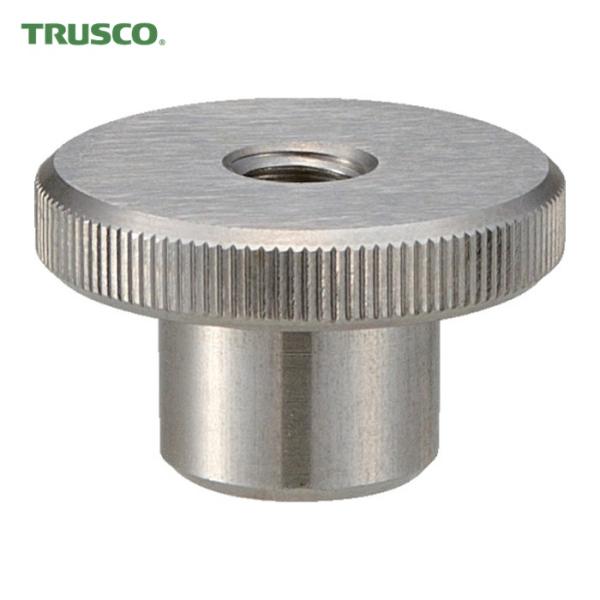 TRUSCO ノブ|特長:段付タイプのローレットノブです。 ローレット加工によりすべりにくくスピーディに締め付けができます。