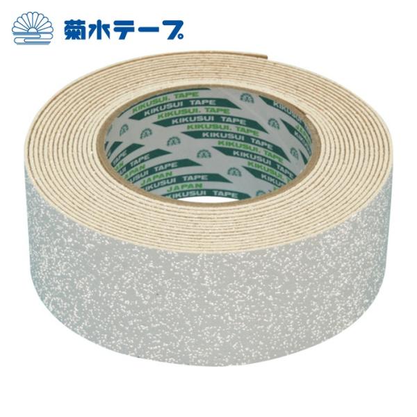 菊水 反射テープ|特長:反射性が必要な区画線表示用に開発した商品で、施工が簡単な貼りつけ式です。 表面に散布したガラスビーズにより、反射性能があります。 耐久性に優れ、小規模の工事や図示標示で時間・経費のムダを省けます。