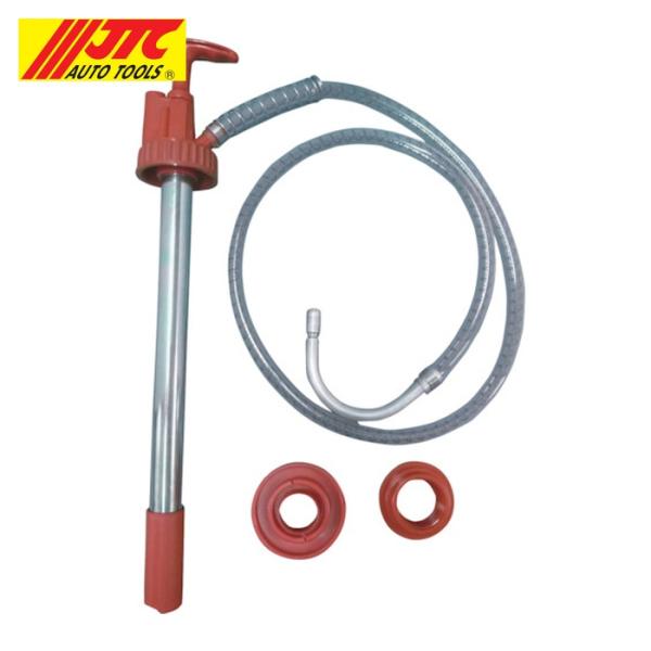 JTC オイルポンプ|特長:ペール缶にセットし、レバーを上下にストロークすることでオイルを注入する事が出来ます。 20Lペール缶から直接注入できます。 ギア・デフオイル・ATF・エンジンオイル使用可能です。