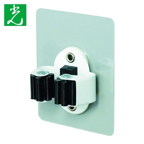 特長●ガラス・金属塗装面など平らな面に簡単に取り付けできます。●ほうき・モップ・杖などの柄の部分を押し込むだけでしっかり固定し、キチンと整理できます。用途●モップ・ほうきの収納・保管。