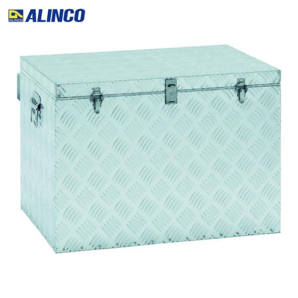 アルインコ 車載用収納箱(アルミ製)|特長:作業用トラックの荷台にピッタリなアルミボックスです。 作業用軽トラックの荷台、軒先や庭の工具入れなど、幅広く使える収納ボックスです。