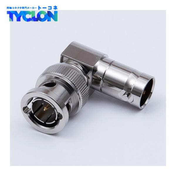 TYC コネクタ|特長:BNC75ΩコネクタのL曲がりアダプターです。