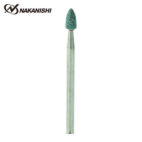 ナカニシ 軸付砥石|特長:振れ精度を極めて小さく抑え、振動・ビビりの少ない精度の高い軸付砥石です。