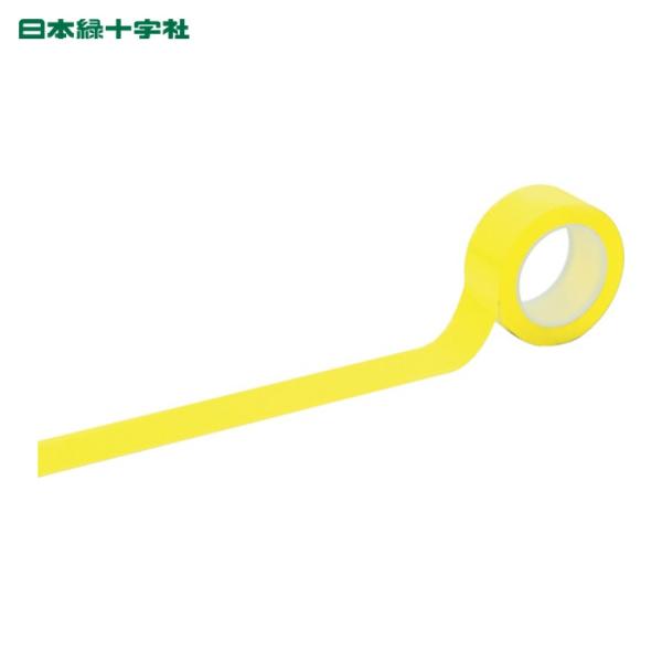 緑十字 クリーンルーム用ラインテープ|特長:発じんを防止するため、芯管にプラスチックを使用したクリーンルーム用のラインテープです。 表面のPET加工により耐久性に優れています。