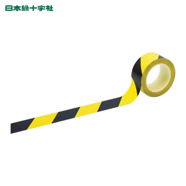 緑十字 クリーンルーム用ラインテープ|特長:発じんを防止するため、芯管にプラスチックを使用したクリーンルーム用のラインテープです。 表面のPET加工により耐久性に優れています。