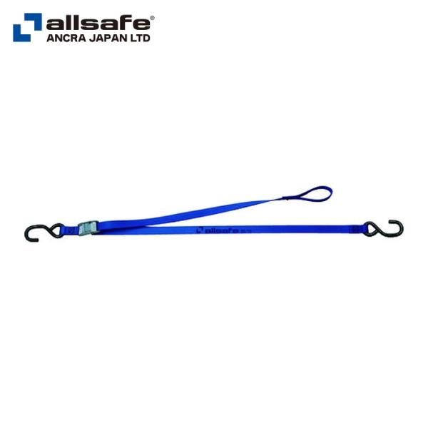 allsafe ベルト荷締機|特長:バイク輸送時の固定用ベルトです。