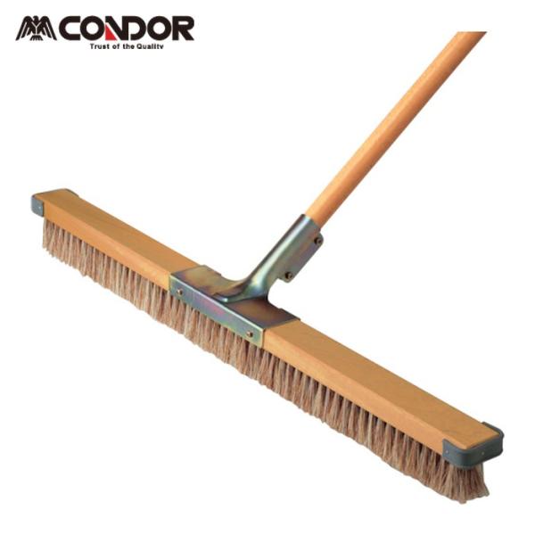 コンドル デッキブラシ|特長:体育館や廊下などのゴミ類を、押し集めて清掃できます。