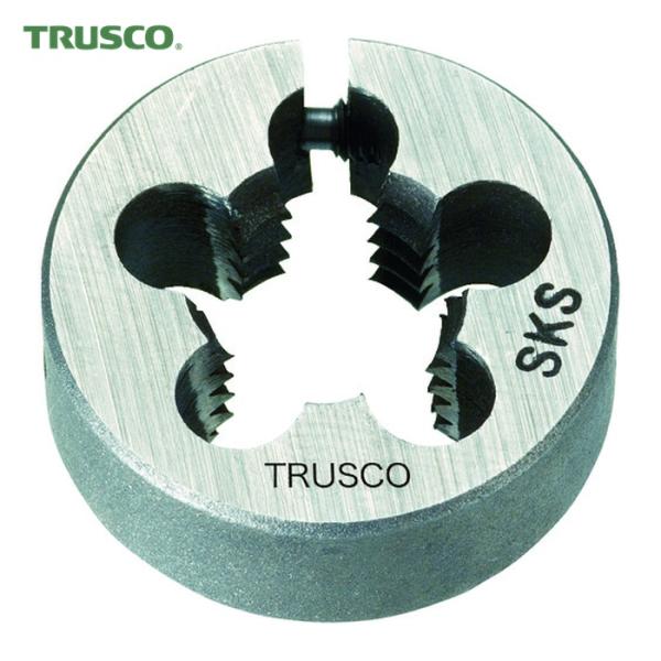 TRUSCO ダイス|特長:調整ねじ付なので、寸法の調整ができます。 ねじ山を修正する時にも使用できます。