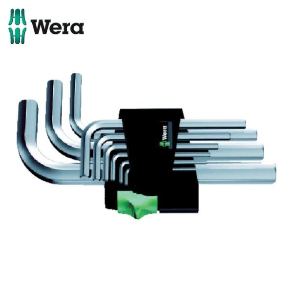 Wera 六角棒レンチセット|特長:Wera独自のHex・Plusと呼ばれる面接触構造により、六角ねじ穴の内側を傷めず、ねじの長寿命化に貢献します。 高いトルク伝達率により作業効率もアップします。