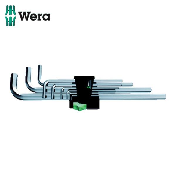 Wera 六角棒レンチセット|特長:Wera独自のHex・Plusと呼ばれる面接触構造により、六角ねじ穴の内側を傷めず、ねじの長寿命化に貢献します。 高いトルク伝達率により作業効率もアップします。