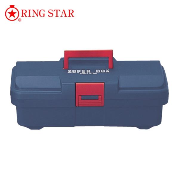 RING STAR 樹脂製工具箱|特長:自動車用バンパー素材使用で強度が抜群です。 各種メンテナンスにぴったりです。 中皿無しのフリータイプです。