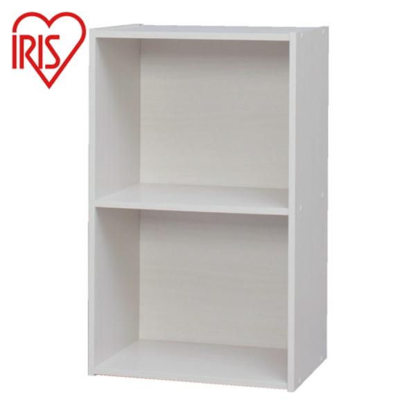 IRIS カラーボックス|特長:A4サイズの本やファイルなどを立てた状態で収納できます。 2段タイプのCBボックスです。