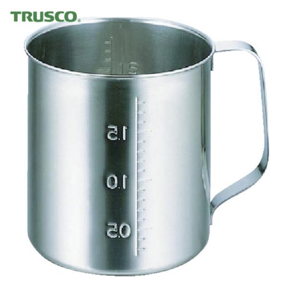 TRUSCO 計量カップ|特長:注ぎ口がないので大きい容器に液体をうつす時に便利です。