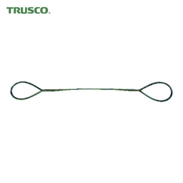 TRUSCO ワイヤロープスリング|特長:通常の219条巻差し加工に加え、加工時にフレミッシュ加工(頭割り)を施しており、より安全に玉掛け作業が行えます。 JIS規格適合品ワイヤーロープ使用です。 「労働安全衛生規則第475条及びクレーン等...
