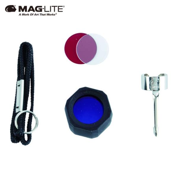 MAGLITE LED懐中電灯(電池式)|特長:環境に合わせて夜はレッド、霧や煙の中ではブルー、通常時はクリアと視認性の高いレンズにできます。