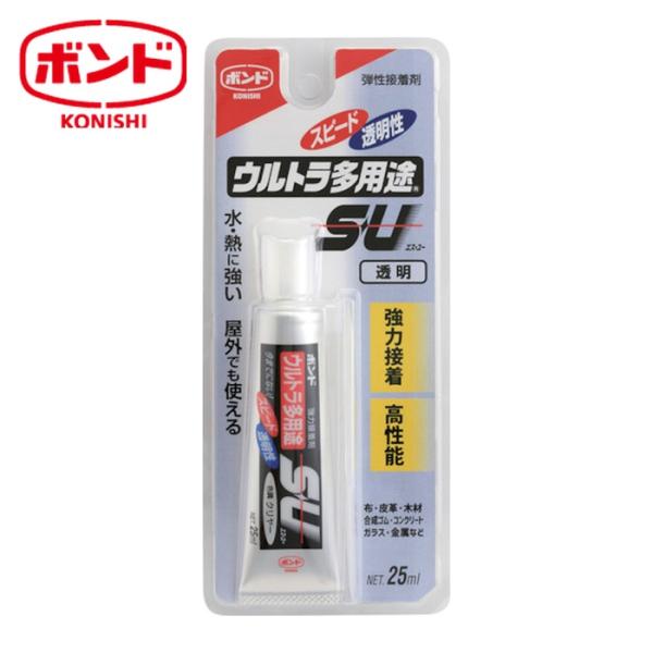 ・超速硬化・強力・耐久性に優れています。・無溶剤タイプです。・日本接着剤工業会 JAIA 4VOC基準適合品です。・新ポリマー(シリル化ウレタン樹脂)を採用し、固着スピードと透明性を飛躍的に向上させました。・金属、木材、コンクリート、ステン...