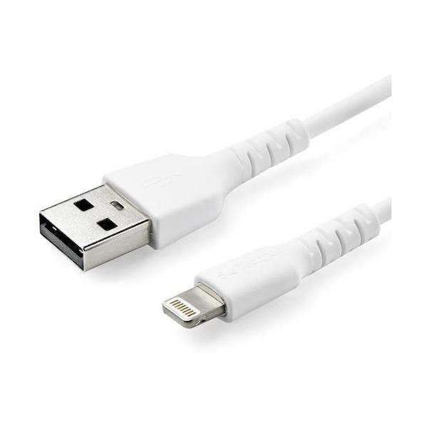 ・頑丈で引っ張りに強いアラミド繊維を使用しています。・USB-A充電ポートからLightningデバイスを充電します。・ケーブル芯を保護するTPE被覆材を使用しています。・Apple MFi認証を取得しています。・色:ホワイト・長さ(m):...