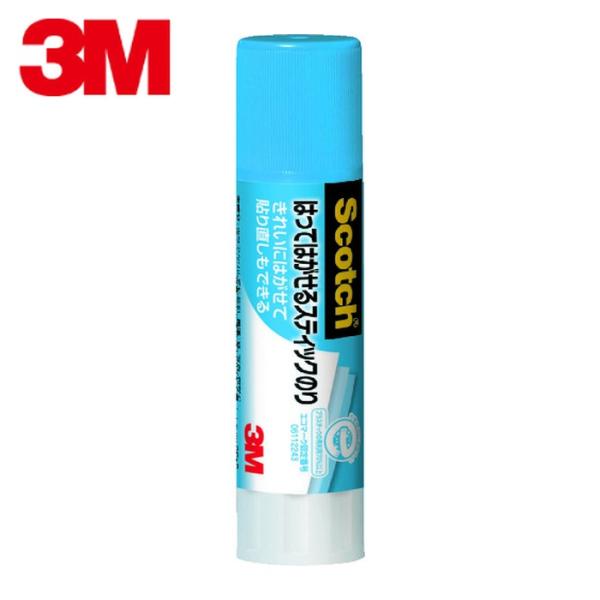 3M スティックのり|特長:きれいにはがせて貼り直しもできます。 仮止めや切り貼り作業に適したスティックのりです。 なめらかでのびがよく、ムラなく塗れてしわになりません。