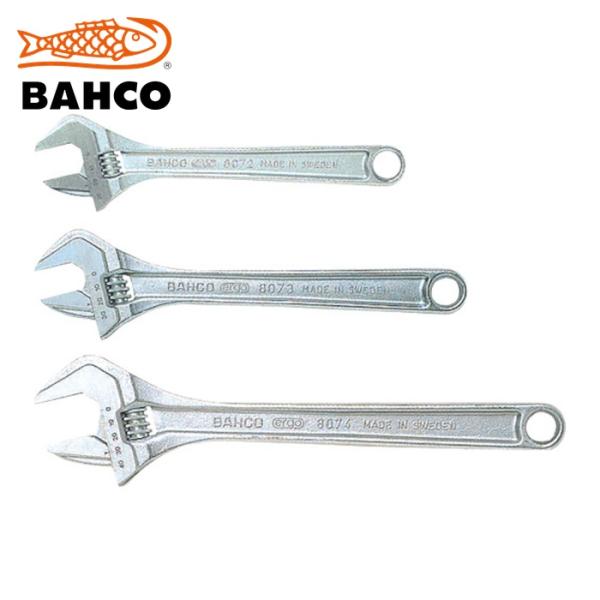 BAHCO モンキーレンチ|特長:ジョーが開いてもシャフトが完全にハンドルの中に隠れているのでより作業性を高め、より強力度を与えます。 ジョーの開口幅セッティングとボルトのヘッド、金属の厚みなどの測定用目盛付です。 調整ウォーム部分の十分な...