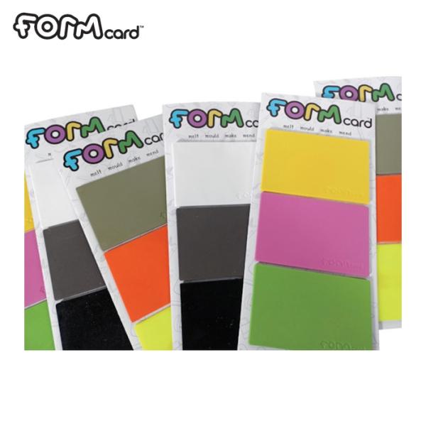 FORMCARD 簡易補修剤|特長:お湯で温めるだけで自由自在に形を変えられるので手軽に様々な用途に使用できます。 硬化後もお湯やドライヤーで温めれば再び柔らかくなり再加工が可能です。 プラスチック製品の簡易補修や追加工に最適です(一部接着...