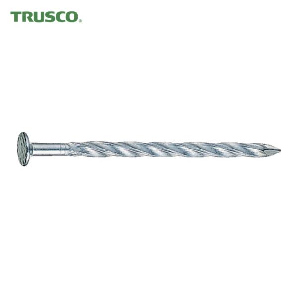 TRUSCO スクリュー釘|特長:スクリュー形状で加工を施してあるので保持力が強いです。 パレット、重量梱包材、フレキシブル・ボード、木造建築骨組、その他振動箇所などの取り付けに適しています。