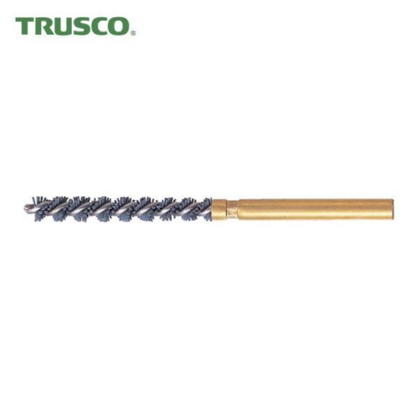 TRUSCO ネジリブラシ|特長:逆回転での使用不可です。 軸をロット棒で補強し丈夫にしました。