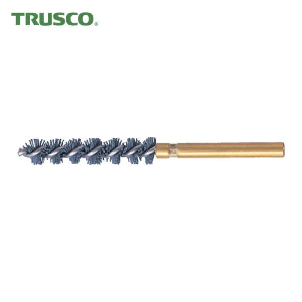 TRUSCO ネジリブラシ|特長:逆回転での使用不可です。 軸をロット棒で補強し丈夫にしました。