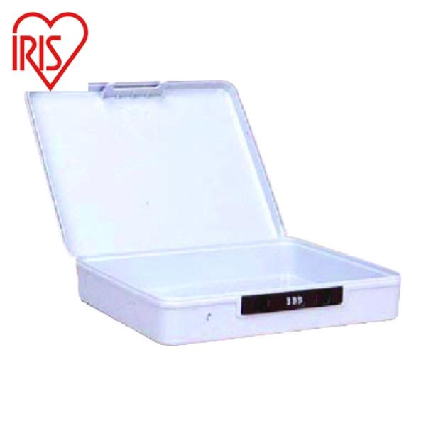IRIS 手提げ金庫|特長:ダイヤルロックの付いた小物入れです。 A4ファイルサイズ対応です。 大切な資料や見られたくない物を保管するのに便利です。