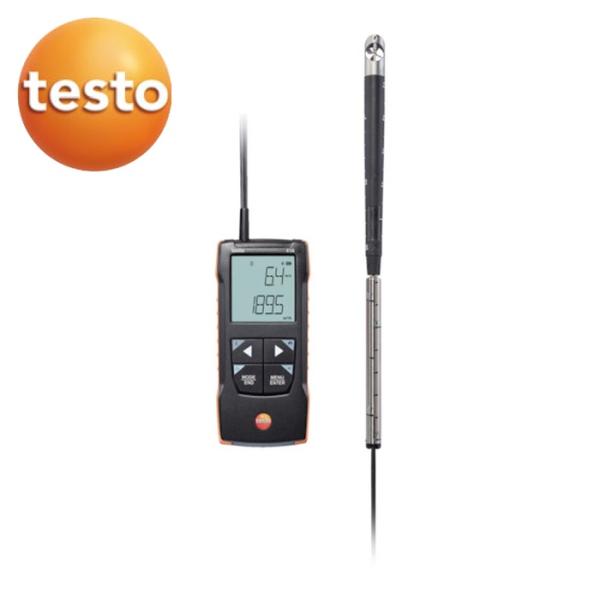 TESTO 風速計|特長:風速・風量を測定可能なベーン式風速計です。 プローブの先端は直径16mmで、最大850mmに伸縮するため、高所や大口径ダクトの測定にも最適です。 中風速域(5~40m/s)において熱線式風速計よりも精度が高いことが...