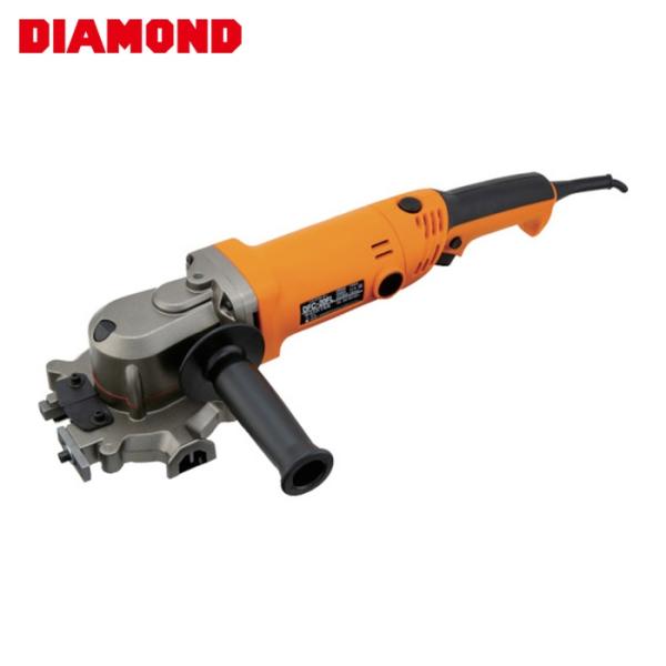 DIAMOND 電動鉄筋カッター|特長:差し筋やアンカーボルトをツラで切断、効率的に除去できます。 全ねじボルトの切断時には、バリ取り不要でナットが入ります。 火花も少なく、きれいに素早く切断可能です。