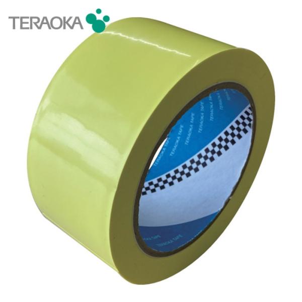TERAOKA ラインテープ|特長:鮮明な色が特長の屋内、工場内の標示ライン用です。 柔軟性、耐久性、耐摩耗性、再剥離性(剥がした際に粘着剤が残りづらい)に優れています。 セパレータ(剥離紙)がないため、貼り付け作業が簡単で、ゴミが出ません。