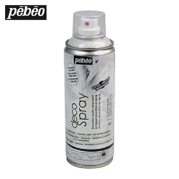 Pebeo 水性スプレー|特長:水性アクリルペイントでにおいが少なく、屋内、屋外で使用できます。