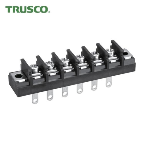TRUSCO 端子台|特長:電線を貫通接続するための端子台です。 ワンタッチカバー付です。