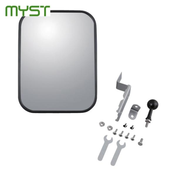 MYST 屋内外両用安全ミラー|特長:ガレージまわりの安全確認・防犯にお使いいただけます。 ミラー部は軽くて割れにくいアクリル樹脂製です。