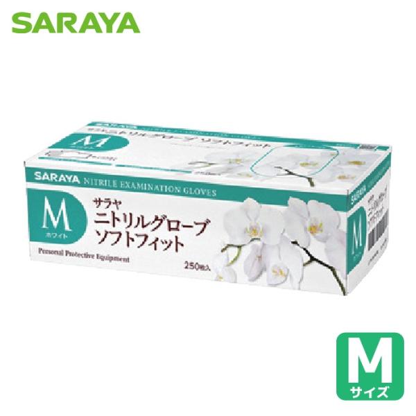 サラヤ ニトリルゴム使い捨て手袋(粉なし)|特長:手首側から1枚ずつ取り出せる箱設計で、指先部分に触れることなく衛生的に取り出せます。