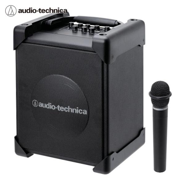 オーディオテクニカ 拡声器|特長:使用推奨範囲は約450平方メートル、到達距離は約15~30mです。 300~400名ほど収容できる中小ホールでの小会議やイベントなどに最適です。 ACアダプター、電池でも使える高音質モデルです。