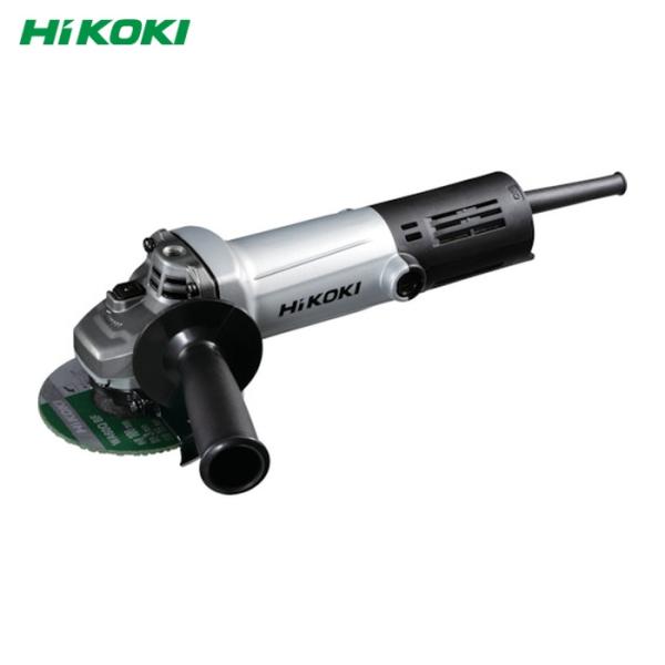 HiKOKI ディスクグラインダー(砥石径100mm)|特長:細径ボディーφ56mmで握りやすいです。 重負荷作業により強く、過負荷耐久力がUP(従来機G10SH5比:約20%UP)、最大出力も1100Wとハイパワーです。 スイッチはスナッ...