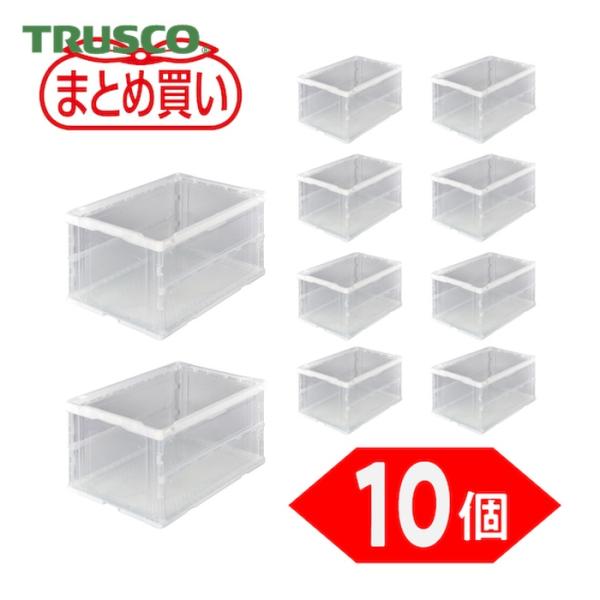 ・人気の折りたたみコンテナをまとめてお安くいたしました。・商品や部品・備品の配送および保管・管理。・工場の保管、運搬用に・容量(L):77.8・色:透明・外形寸法(mm)間口:649・外形寸法(mm)奥行:439・外形寸法(mm)高さ:32...